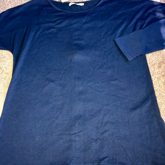 Measor | Tops | Ladies Nwt Navy Blue Measor Ls Top | Poshmark